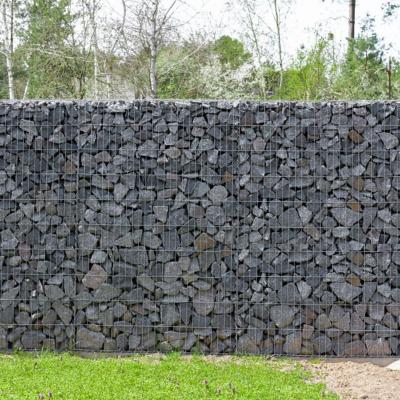China 275g Zinc Coated Durable Welded Gabion Wire Mesh Retaining Wall With 50x100mm Aperture for Soil Erosion Control and Flood Protection (2m x 1m x 1m) for sale
