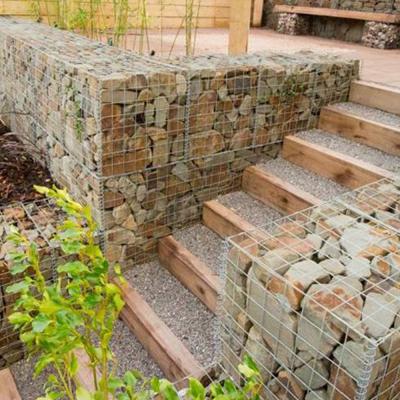 China Welded Gabion Planter Contemporary Garden Art Rust Resistant Modular Design for sale