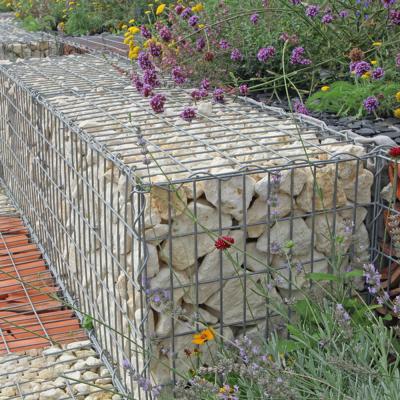China Welded Decorative Gabion Planter Box Outdoor Sculpture Durable Mesh Custom Sizes for sale