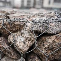China Hot Dip Galvanized Welded Gabion Stone Cage Heavy Duty Gabion Basket Welded Gabion Box For Outdoor Decoration for sale