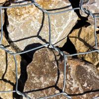 China 2x1x1 Gabion Box Wall PVC Coated Hot Dipped Galvanized Gabion Netting Rolls for sale