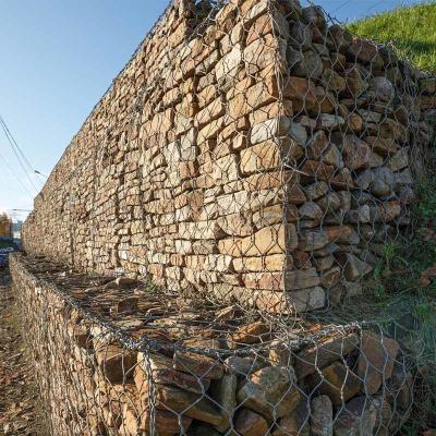 China KN Produce 2*1*1m Customized Size Woven Gabion Stone Cages For River Bank Protection for sale
