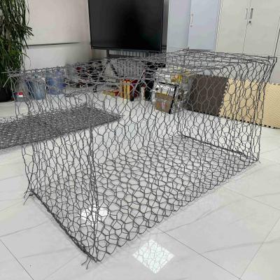 China PVC Coated Gabion Basket Gabion Cloture Mattress 6*2*1m Gabion Baskets For River Use for sale