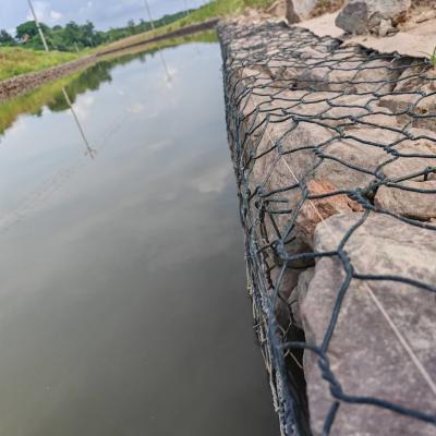 China 1*1*1M Reinforced Gabion Wire Mesh Panels Interlocking Stone Cage Units With Double Twist Design for sale