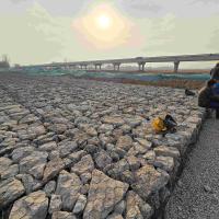 China Modular Gabion Basket Systems Double Twist PVC Coated Wire For Erosion Control Civil Engineering for sale
