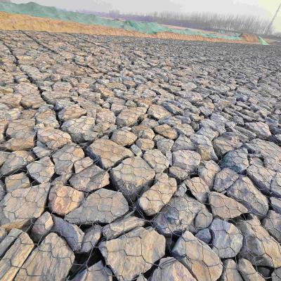 China PVC Coated Gabion Basket Wall 2x1x0.5m with Q195 Steel Wire for Erosion Control for sale