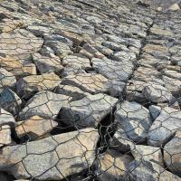 China 2*1*1M Hot Dip Galvanized Woven Wire Mesh Gabion Stone Cage Manufacturer for sale
