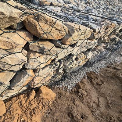 China Manufacture Low Price Woven Gabion Basket Mesh Pvc Coated Gabions Boxs Galvanized Hexagonal Gabion Netting for sale