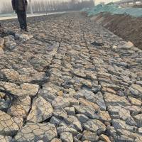 China 2*1*1M Pre Assembled Galvanized Stone Cage Gabion Retaining Wall Systems For Civil Engineering for sale