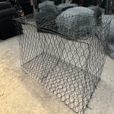 China 1*1*1M Woven Gabion Basket Stone Cage For River Bank Protection for sale