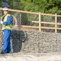 China Erosion Control And Landscape Rockfall Gabion Rock Baskets For Stone Cage Retaining Wall for sale