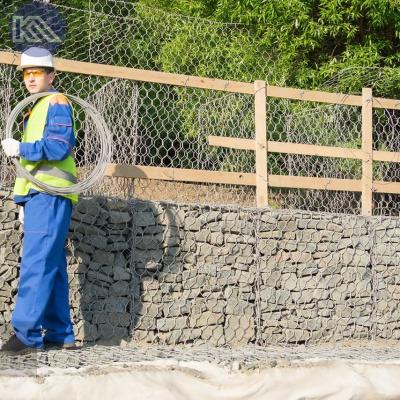 China Erosion Control And Landscape Rockfall Gabion Rock Baskets For Stone Cage Retaining Wall for sale