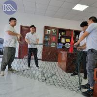 China 80x100mm Mesh Size Galvanized Iron Wire Gabion Basket for Flood Control Projects for sale