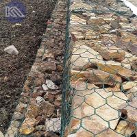 China Pvc Coated Galvanized Gabion Wire Mesh Hexagonal Gabion Basket Wall For Water Conservancy And Eco Projects for sale