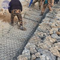 China Pvc Coated Steel Wire Mesh Custom Gabion Baskets For Reliable Water Conservancy And Environmental Solutions for sale
