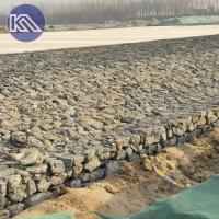 China Pre Assembled Galvanized Metal Cage Retaining Wall 3mx1mx1m Rock Filled For Reservoir Embankment for sale