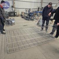 China 50x100mm Galvanized Welded Gabion Rock Box Mesh For Flood Control Retaining Wall Fence for sale