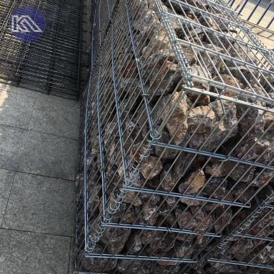 China 2m X 1m X 0.3m Decorative Gabion Box Galvanized Wire Mesh Stone Cage Fence For Garden Retaining Wall for sale