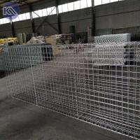 China High Strength Gabion Retaining Wall Anti Rust Welded Gabion Box Cage For Flood Prevention for sale