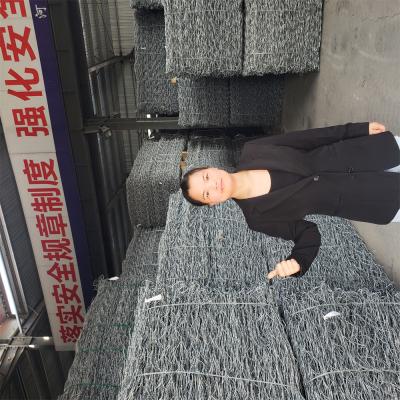 China 8*10cm Hole Size Gabion Wire Mesh Clip Gun  High Tensile Wire Flood Resilience for sale