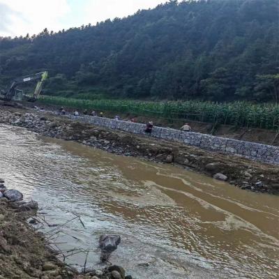 China Woven Iron Gabion Retaining Wall Cages For Stones Drainage Canal Reinforcement Flexible Mesh Easy To Install for sale