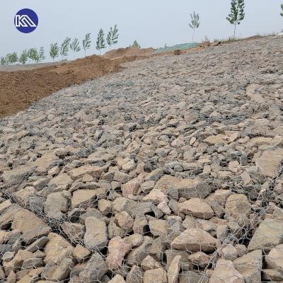 China Galvanized PVC Coated Mesh Gabion Mattress Box for sale