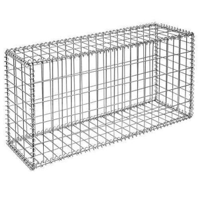 China 50 X 100mm Galvanized Welded Mesh Gabion / Welded Stone Cage Walls for sale