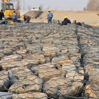 China Galvanized And PVC Coated Gabion Wire Mesh Durable And Flexible For Foundation Support for sale