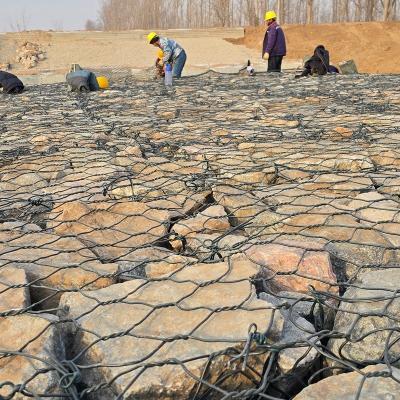 China Protect Your Project With PVC Coated Gabion Wire Mesh For Sustainable Riverbank Protection And Slope Stabilization for sale