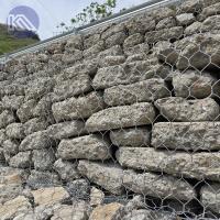 China 2*1*1m 80*100mm/100*120mm Gabions Basket Flood Control Galvanized Stone Filled Gabions Wall Protection Fence for sale