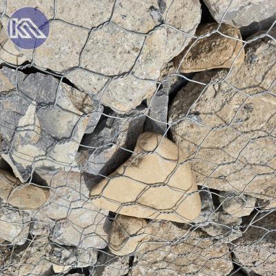 China Large Stock PVC Coated 2*1*1m Galvanized Gabions For Galvanized Stone Gabion Basket Flood Control for sale
