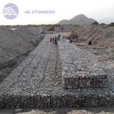 China Galvanized Retaining Wall Gbaion Wire Mesh Gabion Box 2x1x1 m Gabion Baskets for sale