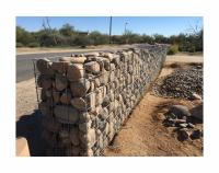 China 100X80X30Cm Galvanized Welded Wire Mesh Gabion Basket Wall for sale