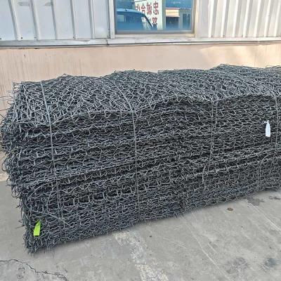 China Gabion Stones Cage Retaining Wall Strong Screen Hexagonal Wire Mesh Baskets for sale