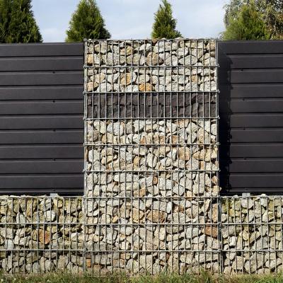 China Welded Wire Mesh Gabion Box Stone Retaining Wall Panels Stone Basket Mesh For Sale for sale