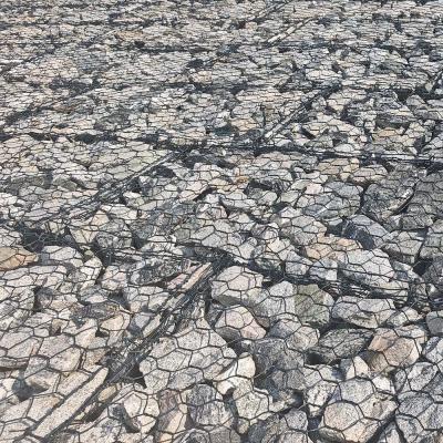 China Galvanized 2.7mm Wire Woven Mattress Cage Gabion Basket For Seawall Protection for sale