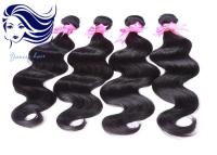 China 24 Inch Hair Extensions Virgin Peruvian Wavy Hair Weave Double Drawn for sale