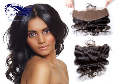 China 7A Grade Swiss Lace Front Hair Closure Human Hair Body Wave for sale