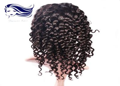 China Human Hair Glueless Full Lace Wigs With Bangs , Curly Full Lace Wigs for sale