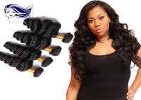 China Thick Virgin Brazilian Hair Extensions Double Drawn Brazilian Human for sale