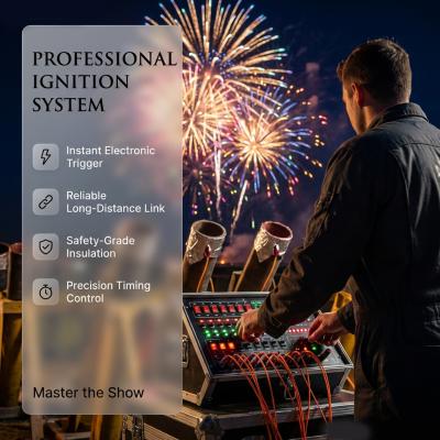 China TOP FTP-T 10cm Electric Fireworks E Match Firing Remote Control CE Approved Copper Wire Safe Reliable Wholesale Celebrations for sale
