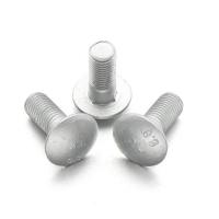 China Carriage Bolts DIN603 Round Head Square Neck Bolt With Flange Nuts Bolt for sale