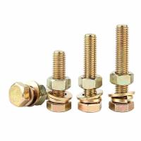 China 304 Stainless Steel Hex Washer Head Bolt M2-M16 2-150mm Length Passivated Finish for sale