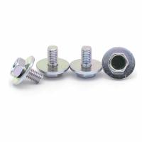 China Grade 8.8 Carbon Steel Hex Head Bolt with Flat Washer M8 M10 M12 for Car Frame for sale