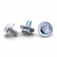 China Grade 8.8 Carbon Steel Hex Head Bolt with Flat Washer M8 M10 M12 for Car Frame for sale