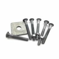China Hot Dipped Galvanised Carriage Bolt M10 x 100mm Square Neck Coach Bolt with Nut for sale