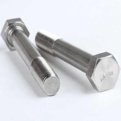 China DIN 931 Partially Threaded Hex Head Bolts Stainless Steel M4-M36 Grade 8.8 12.9 for sale