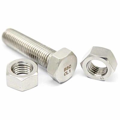 China A194 Grade 8 Stainless Steel Hex Bolt and Nut M13 ASTM A193 B7 B8 B16 B8m B8t B8c for sale