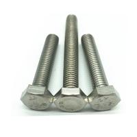 China DIN931 A2 70 Stainless Steel Hex Head Bolts M4-M36 Carbon Steel Gr8.8 for sale