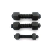 China ASTM A193 GR B7 Stud Bolt with A194 2H Heavy Hex Nuts Zinc Plain HGD Finish M16-M64 for sale